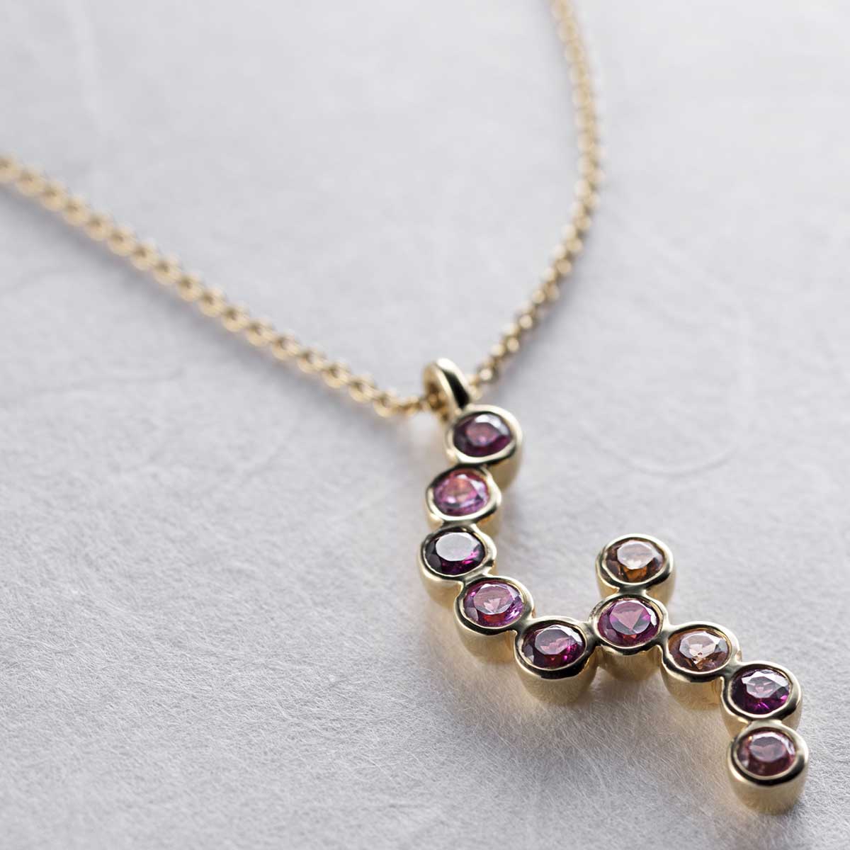 Collier Dew Droplets Tourmalines Roses | LELLAL