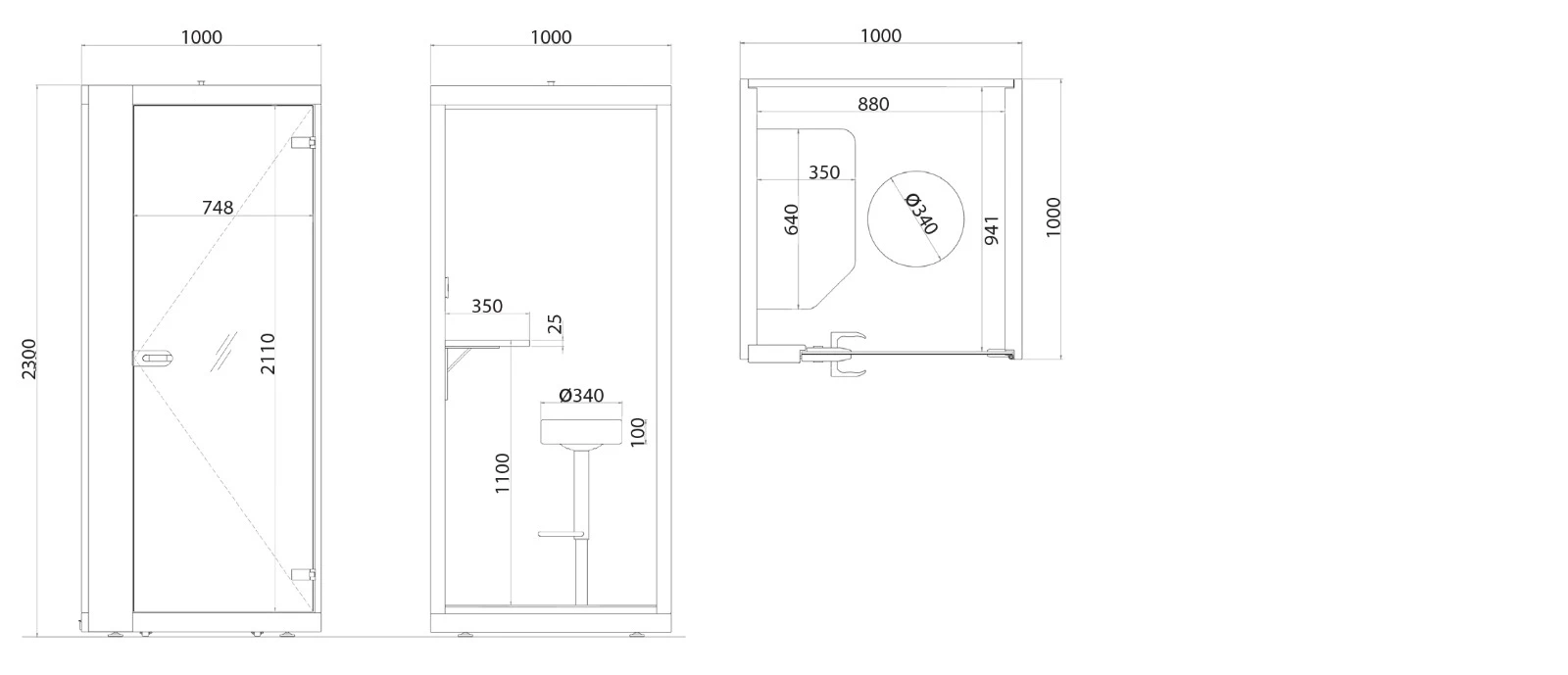 Premium Soundproof Office Phone Booth | Peacepod
