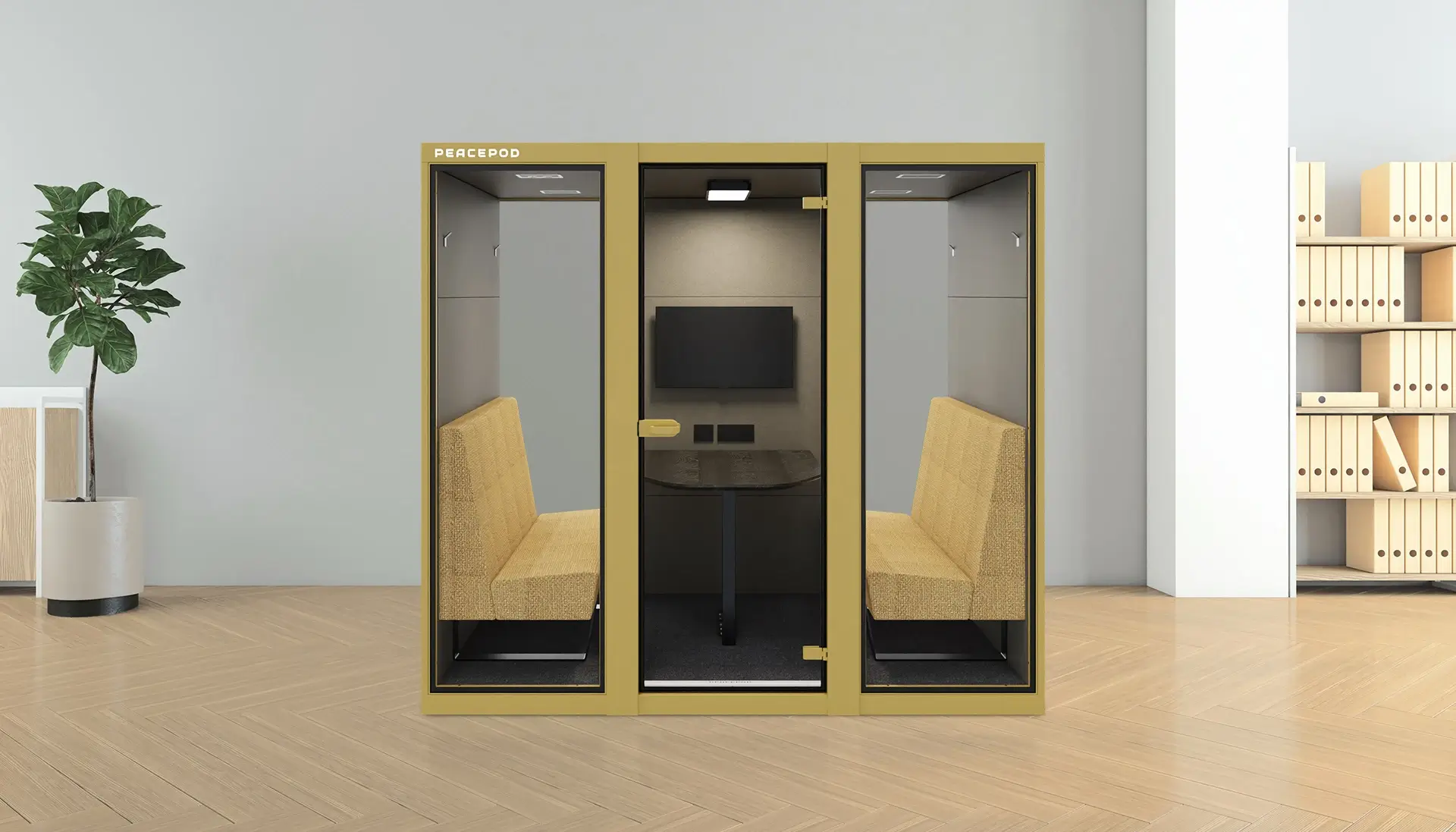 Premium Soundproof 4-person Meeting Room | Peacepod