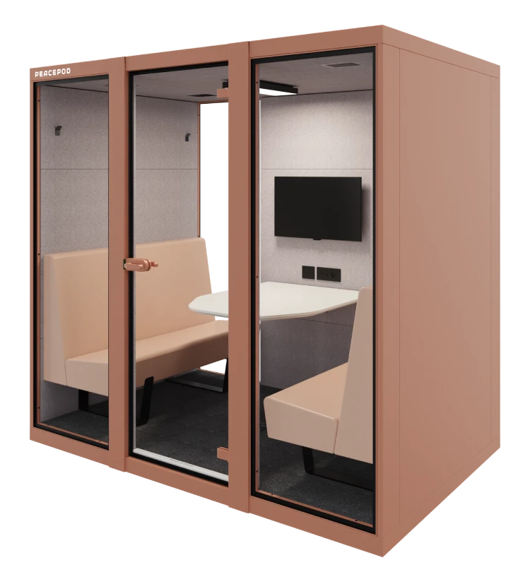 Premium Soundproof 4-person Meeting Room | Peacepod