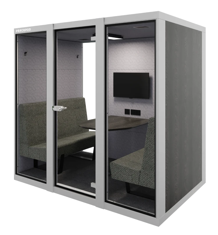 Premium Soundproof 4-person Meeting Room | Peacepod