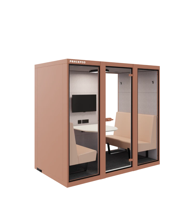 Premium Soundproof 4-person Meeting Room | Peacepod