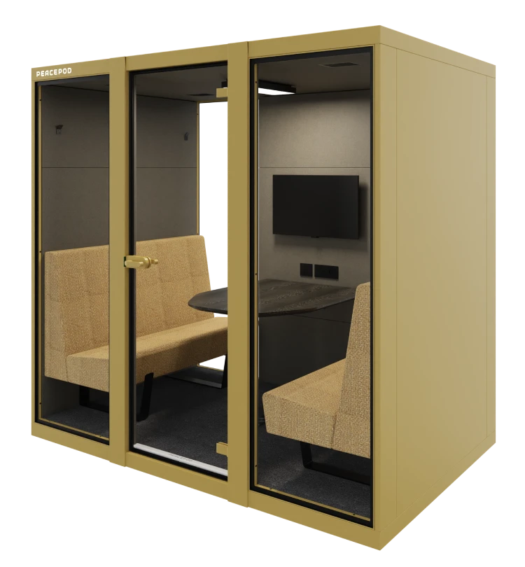 Premium Soundproof 4-person Meeting Room | Peacepod