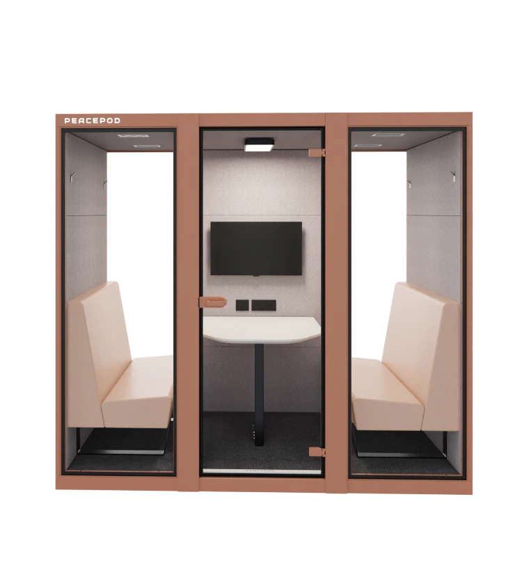 Premium Soundproof 4-person Meeting Room | Peacepod