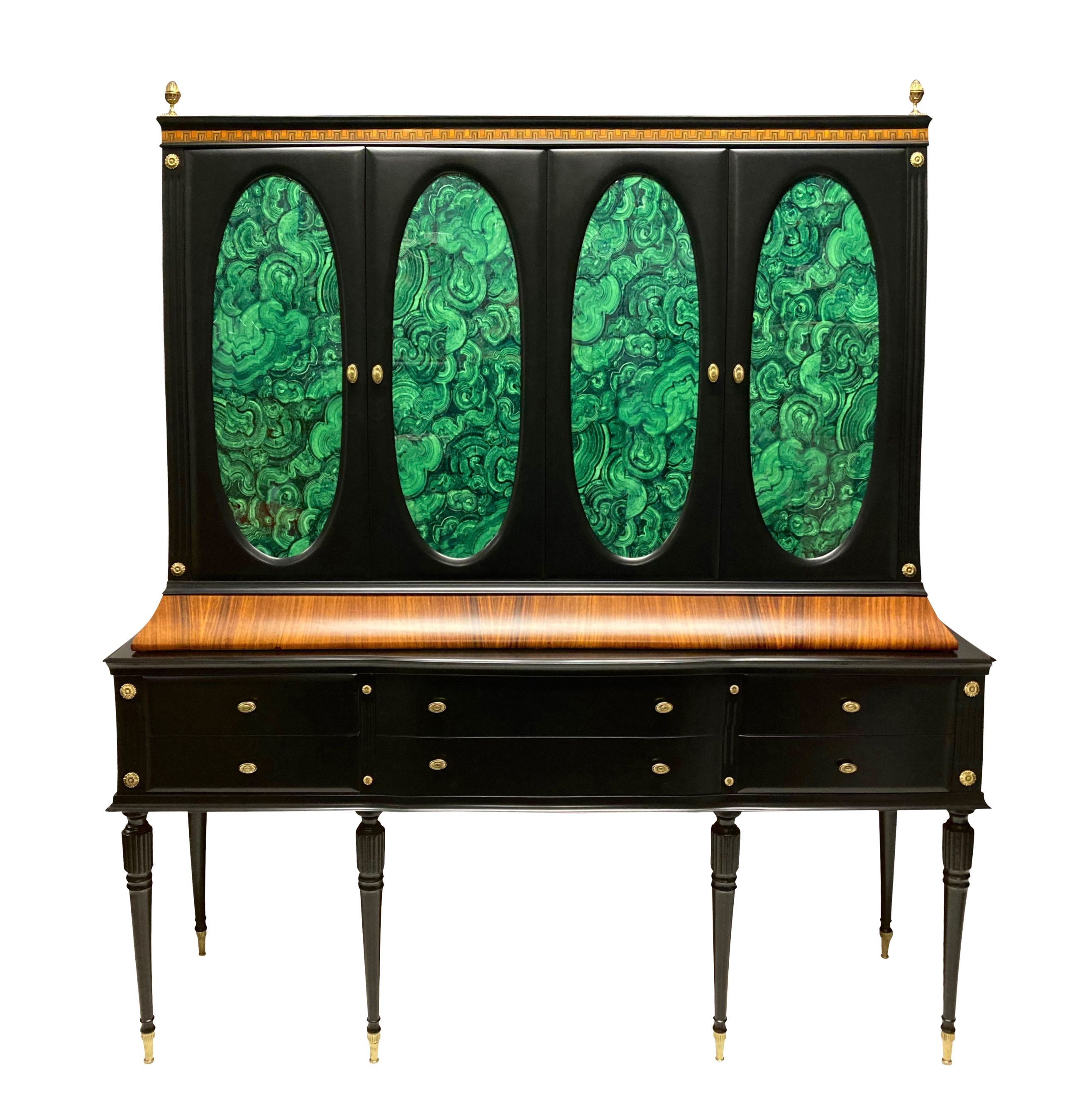 A LARGE NEO-CLASSICAL PAOLO BUFFA CABINET ON STAND - Ebury Trading
