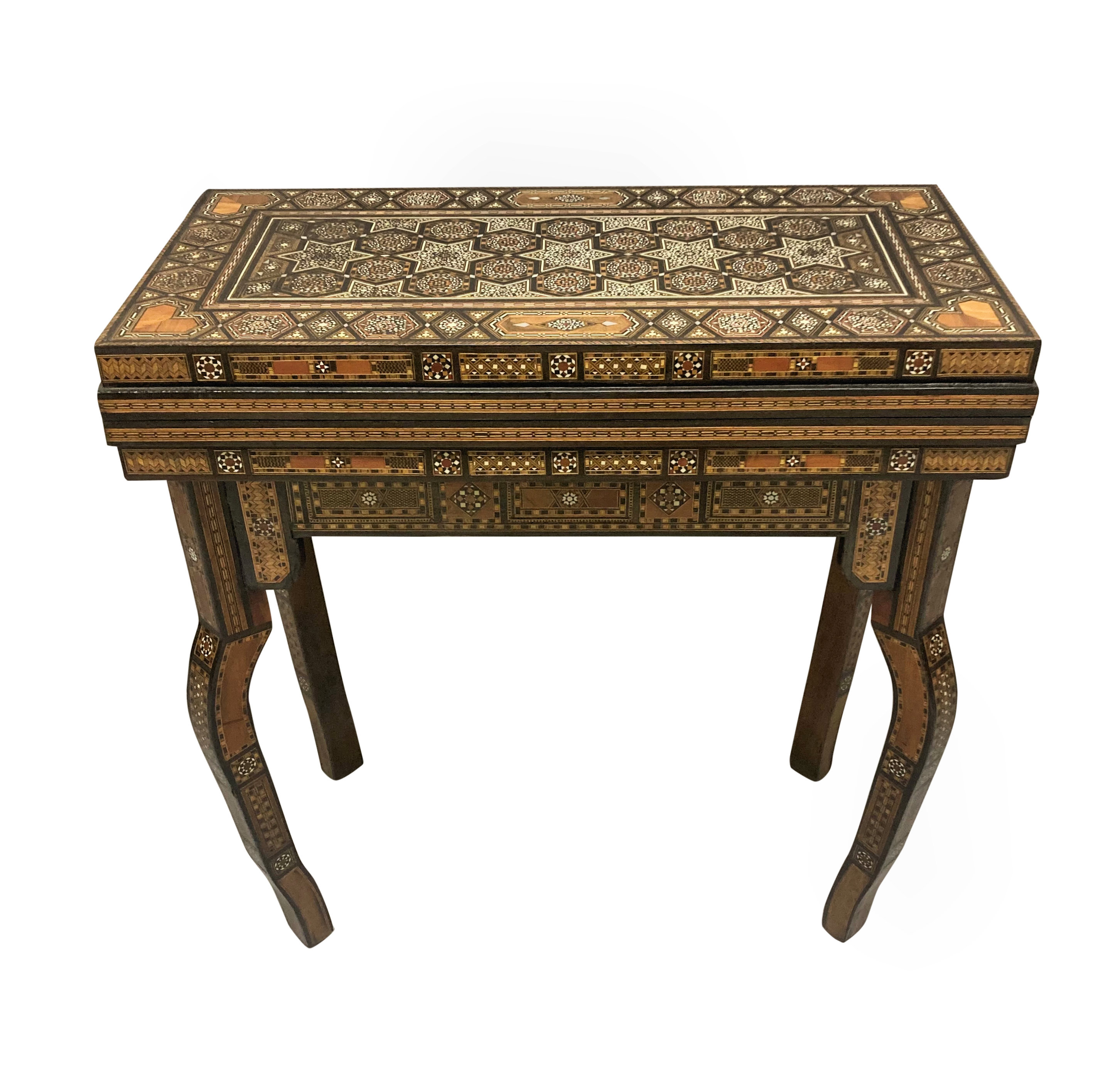 A SYRIAN INLAID GAMES TABLE - Ebury Trading