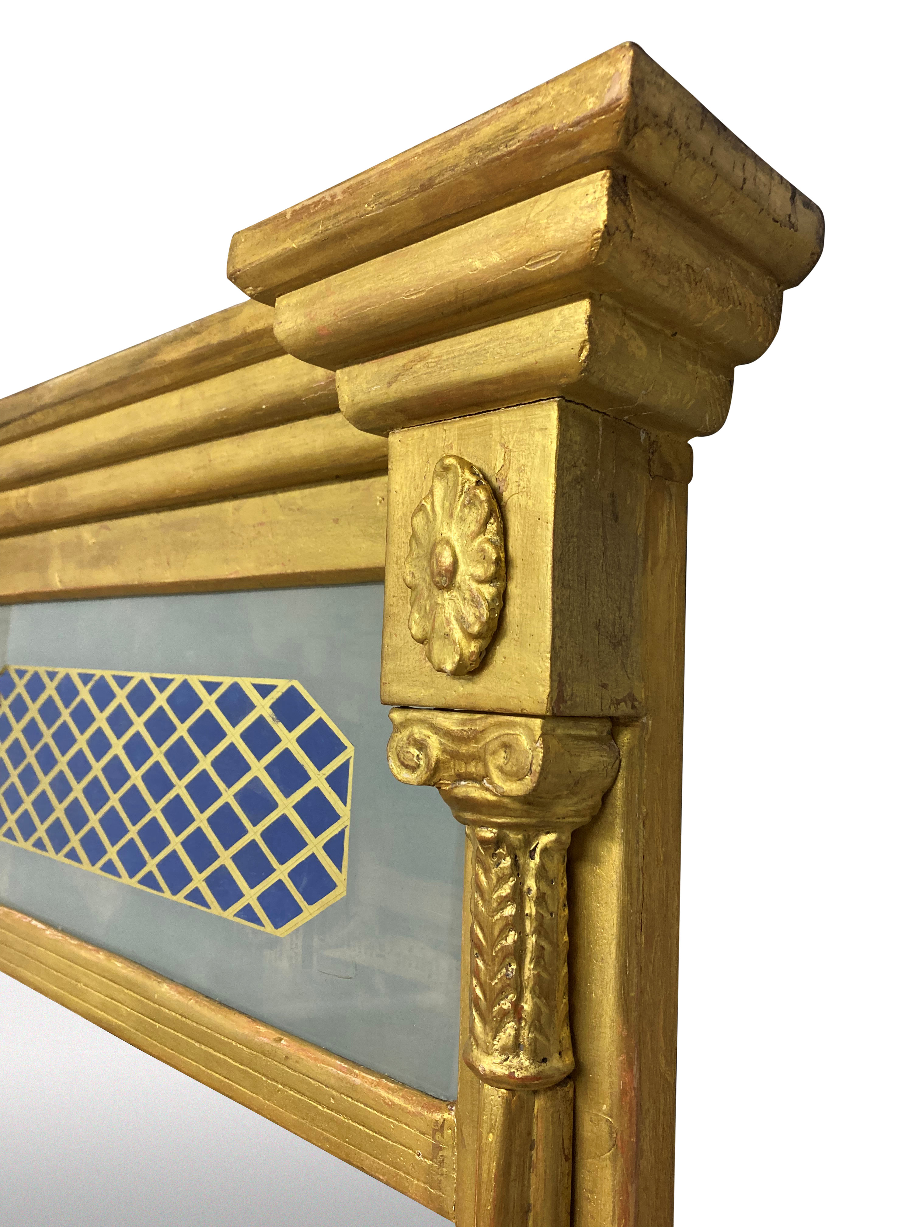 A REGENCY WATER GILDED PIER MIRROR - Ebury Trading