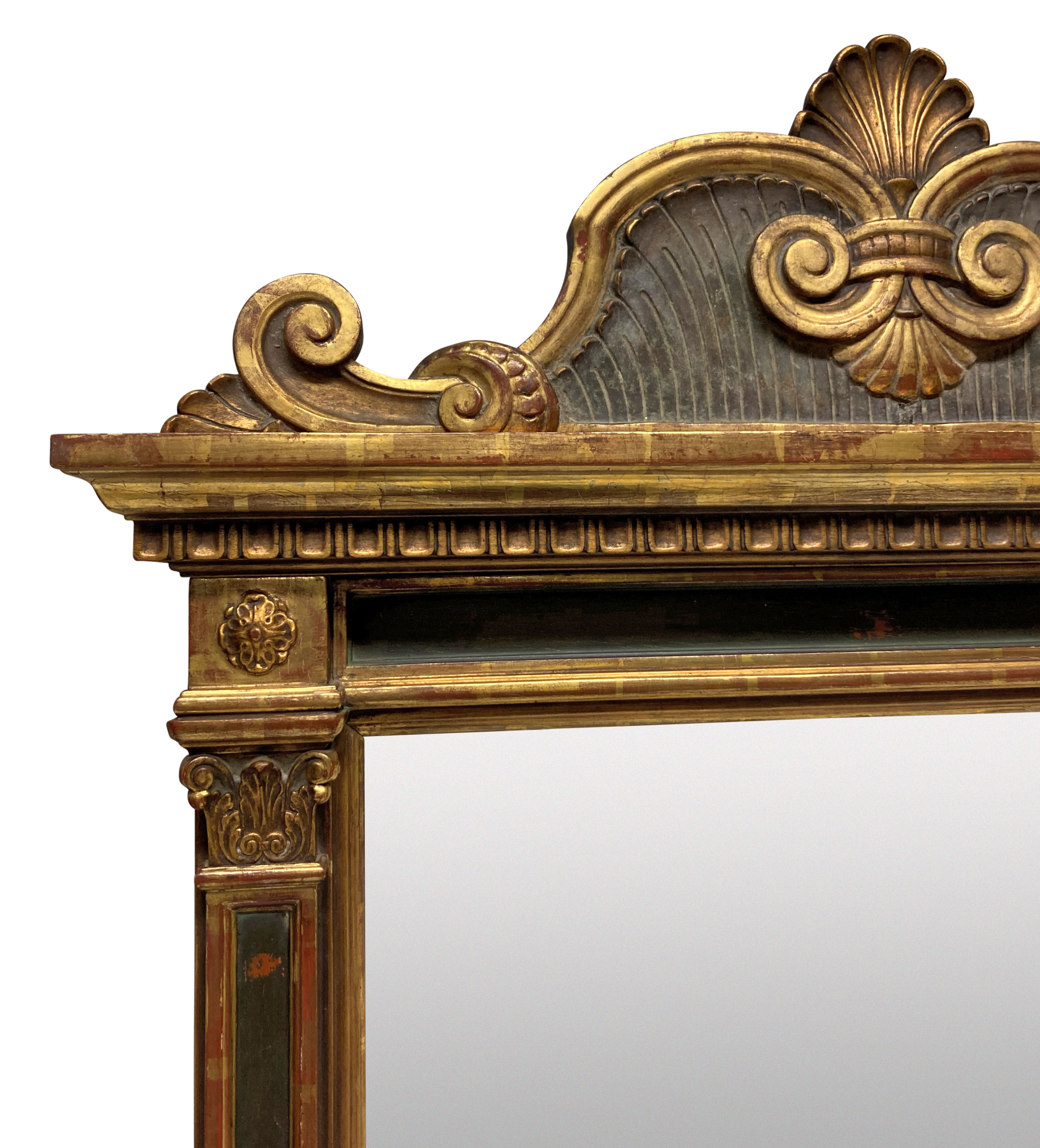 AN ITALIAN RENAISSANCE GILTWOOD TABERNACLE MIRROR - Ebury Trading