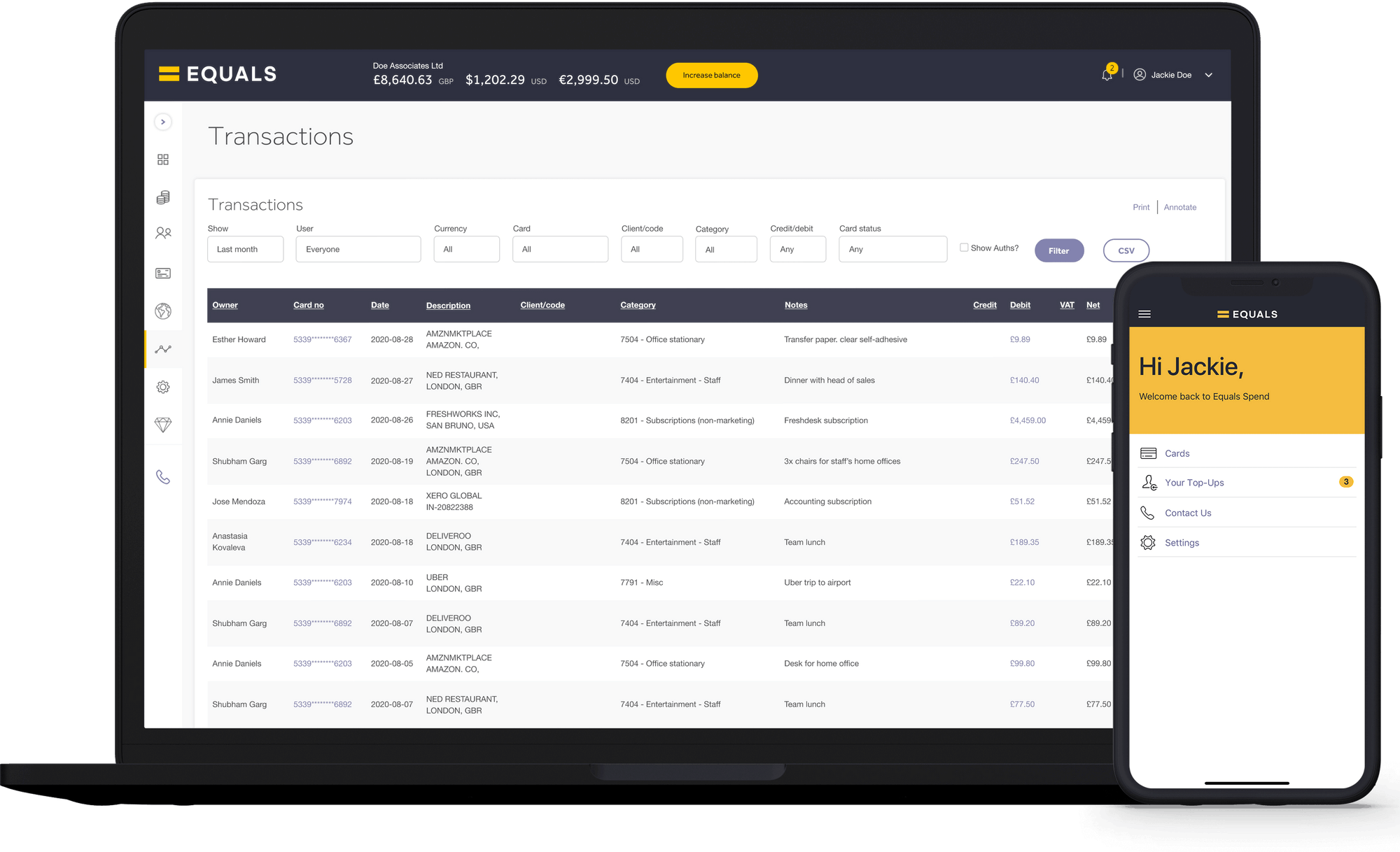 A smarter way to manage business expenses | Equals Money