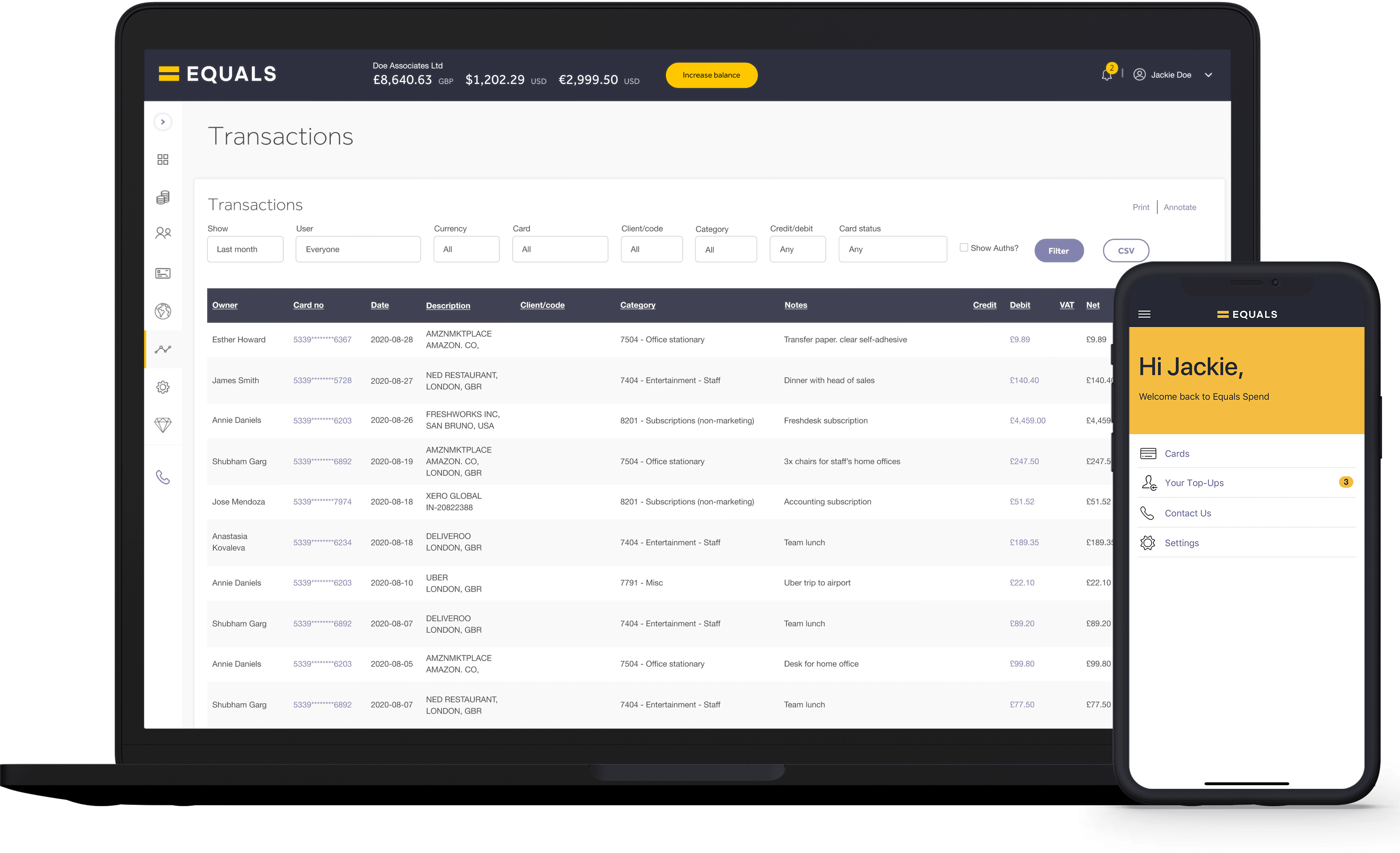 A smarter way to manage business expenses | Equals Money