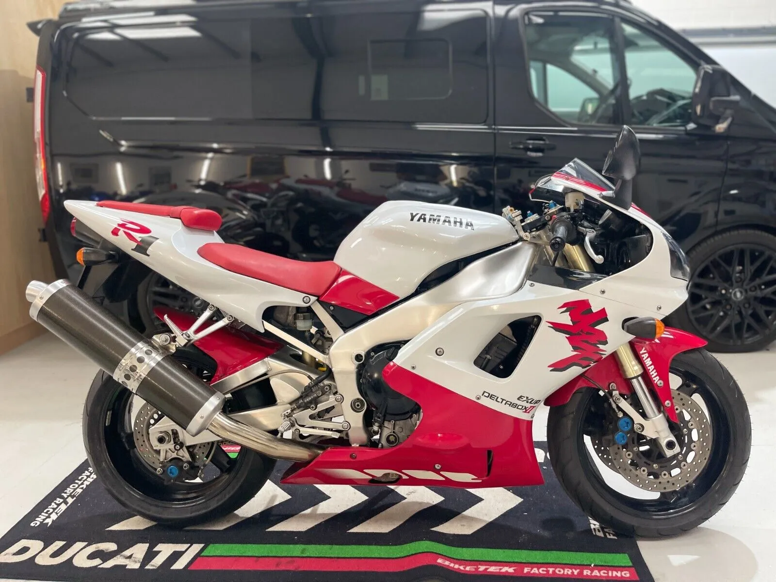 Yamaha YZF R1 4XV 22k Miles Full History PX Swap Red White Ohlins ...
