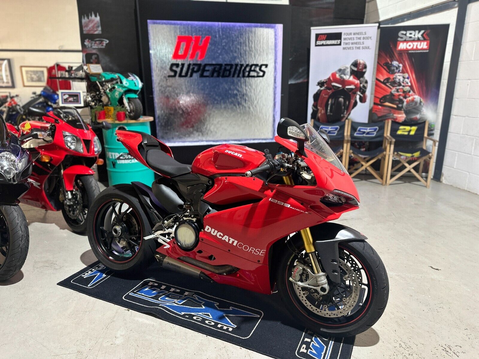 2015 DUCATI 1299S PANIGALE 5700 MILES AKRAPOVIC DUCABIKE CARBON PX SWAP ...