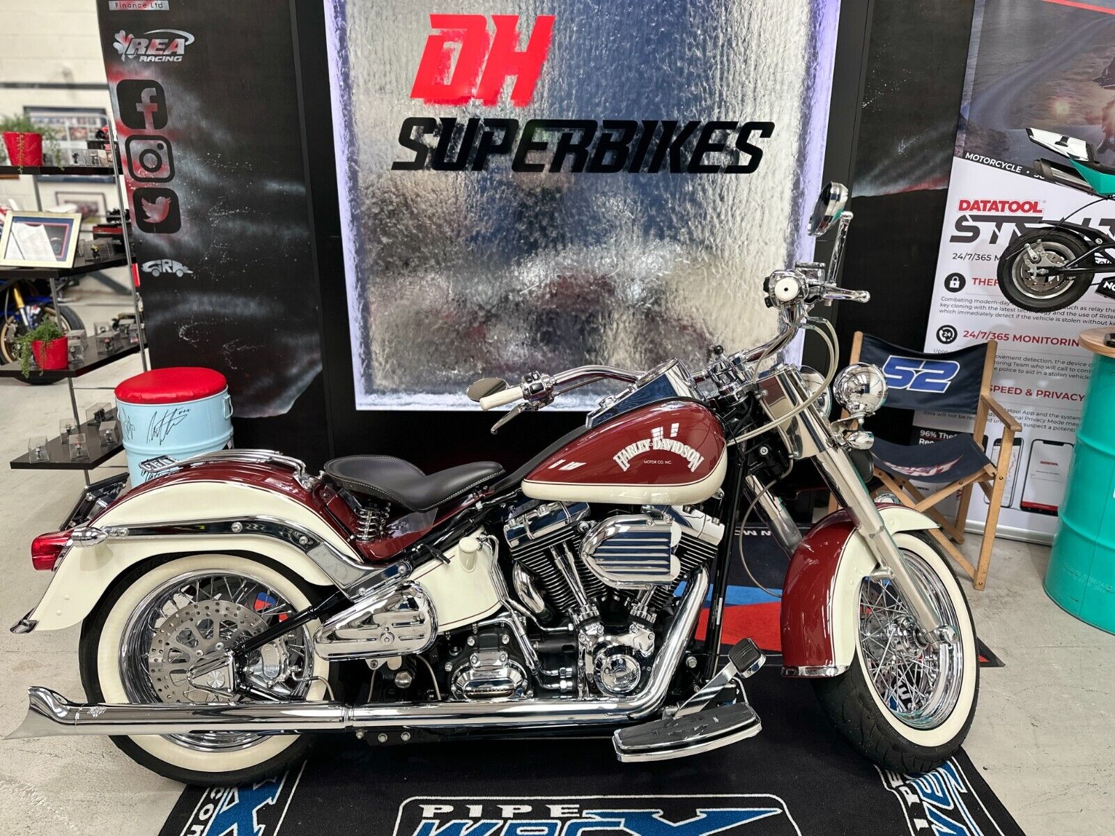2007 Harley-Davidson Fatboy FLSTF 11K Miles Vance Hines Chrome Custom ...