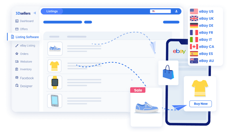 Powerful eBay Listing Software & eBay Tools | 3Dsellers