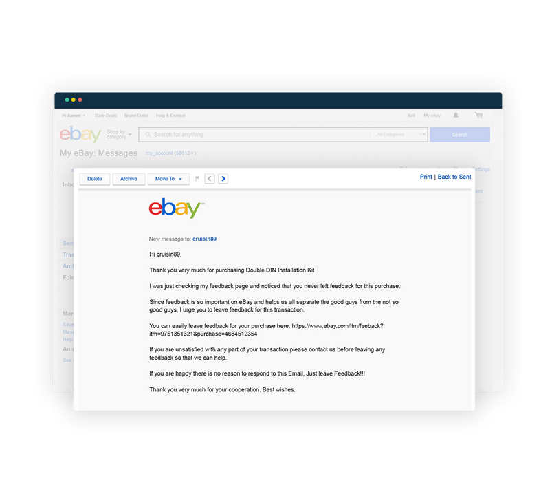 eBay Feedback Reminder | Increase eBay Feedback