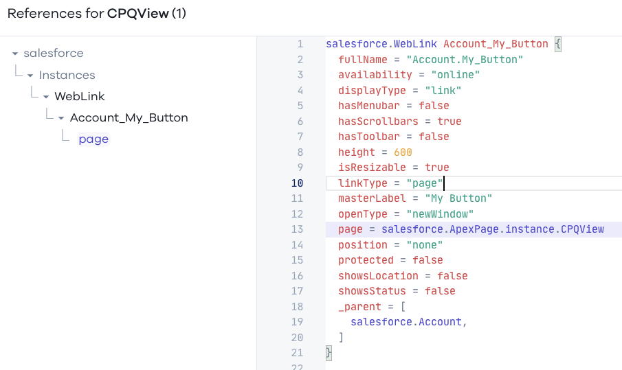 Salesforce's "Where is this used?" vs. Salto's impact analysis