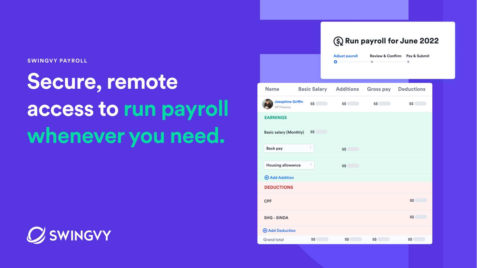 Payroll Software in Singapore - MOM Approved | Swingvy