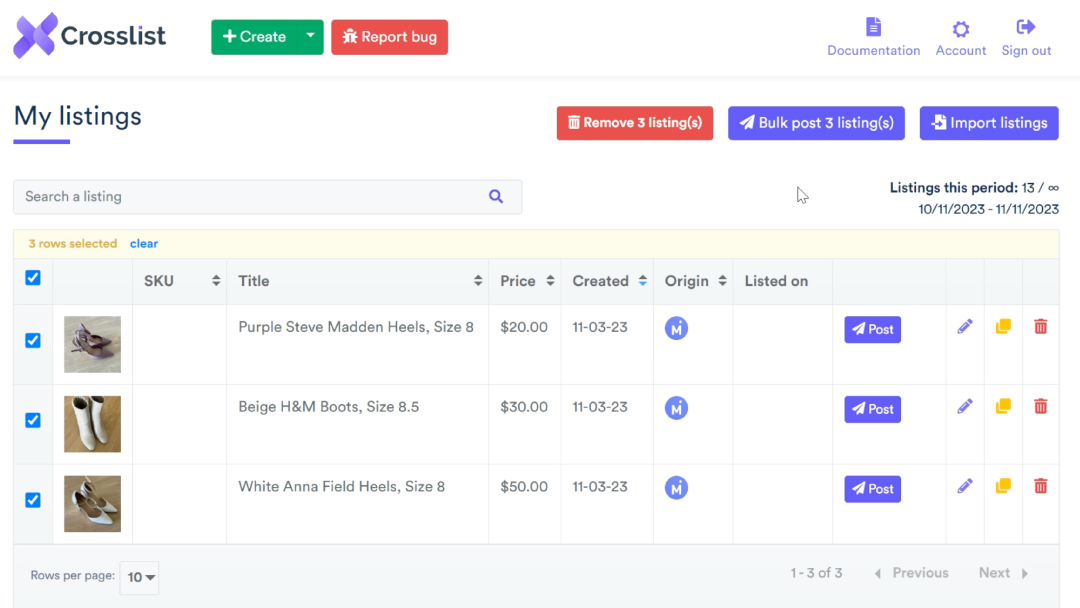 Vendoo vs. Crosslist | Crosslisting App for Resellers