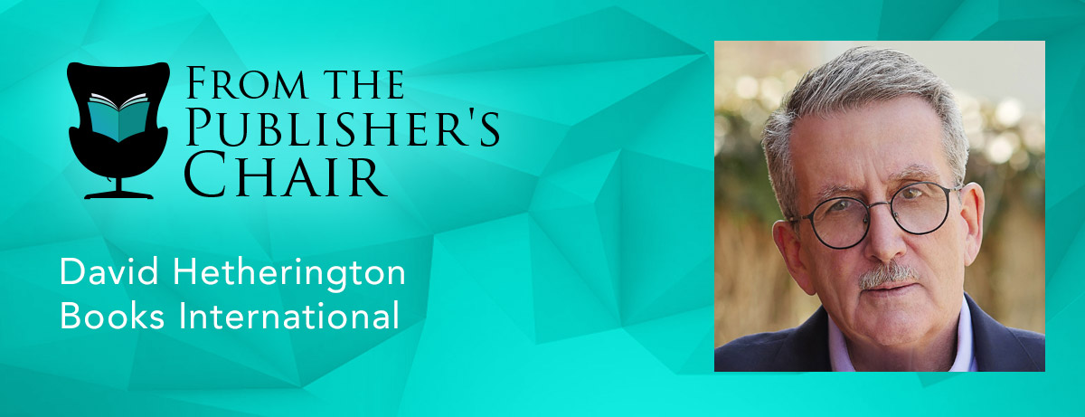 David Hetherington in the Publisher's Chair