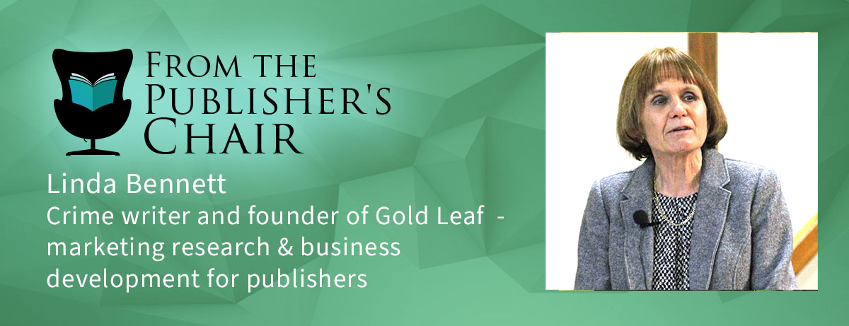 Linda Bennett in the Publisher's Chair