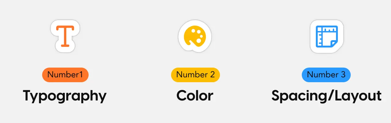 3 essential visual design elements UX designers should know
