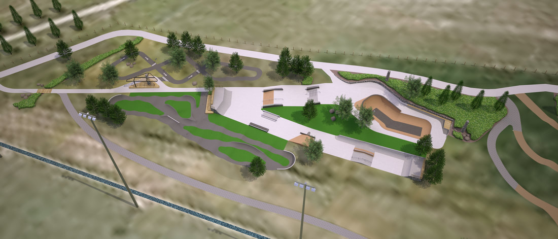 Warkworth Skatepark and Wheeled Play Activity Zone Concept