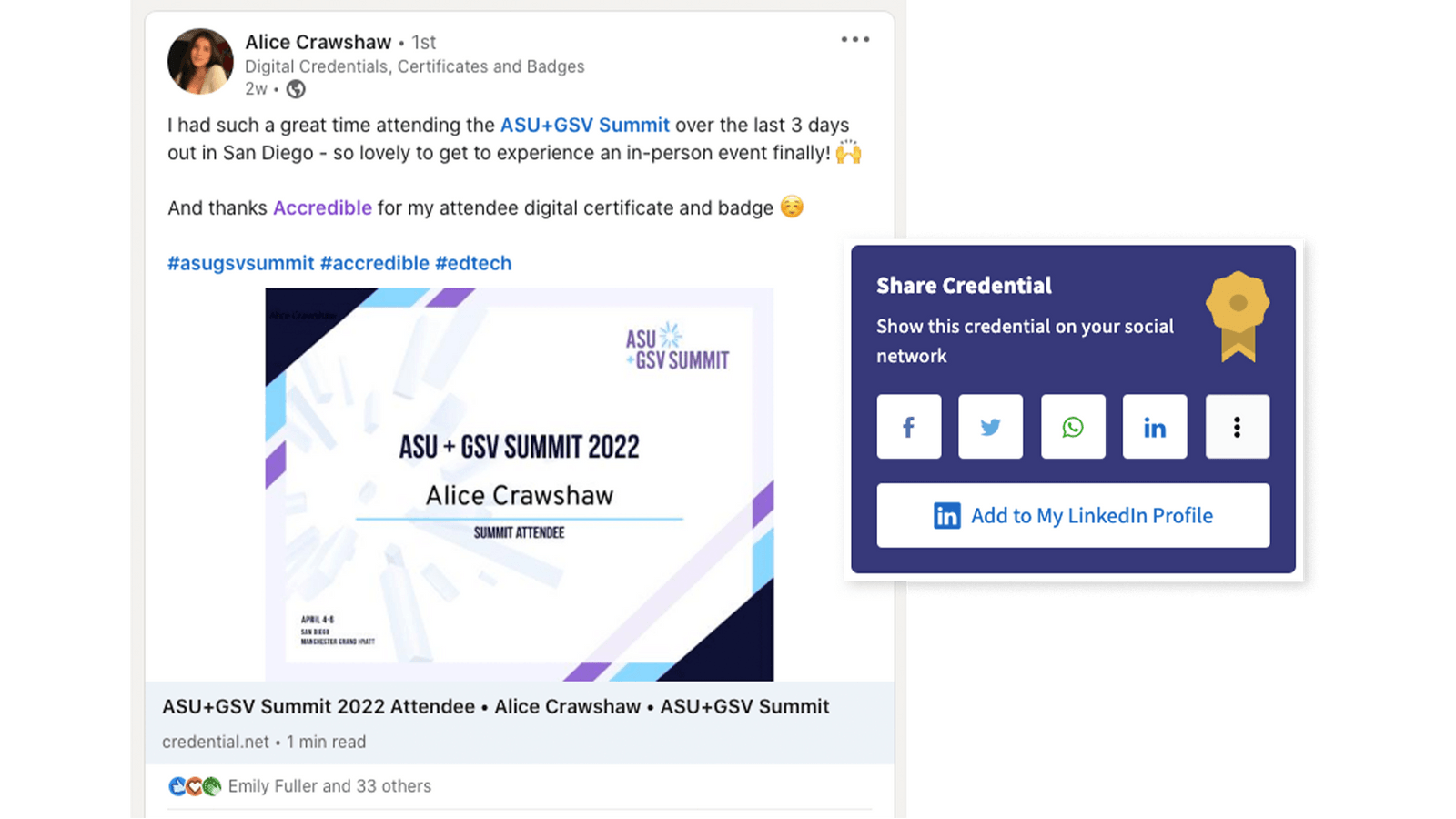 Digital badge and certificate platform | Accredible