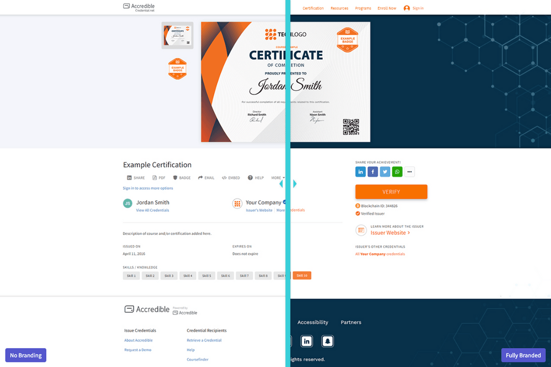 Digital badge and certificate platform | Accredible