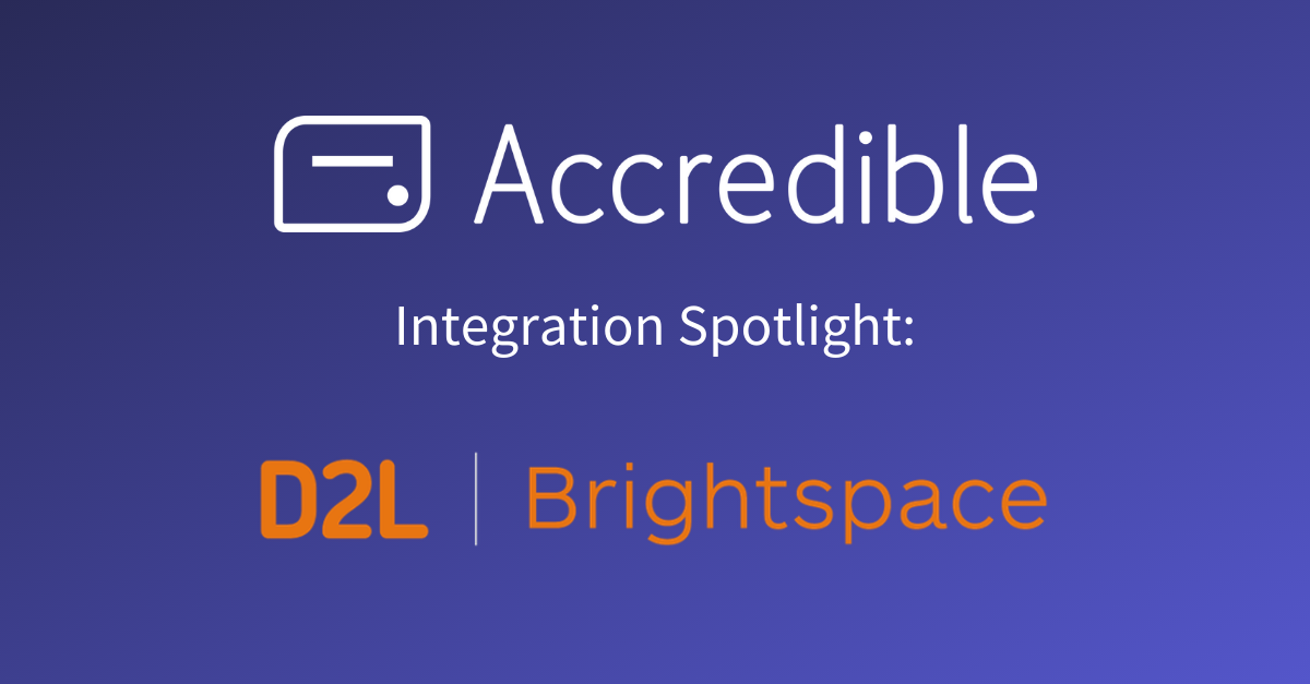 Digital Credential Solution Integration Spotlight - D2L Brightspace