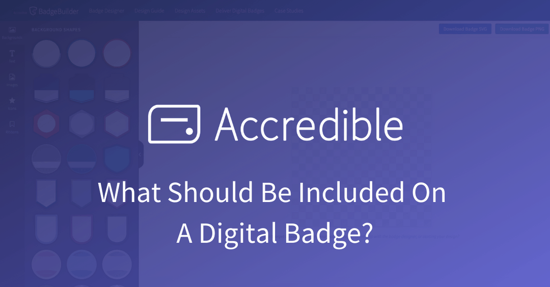 What Information Should Be Included On A Digital Badge?