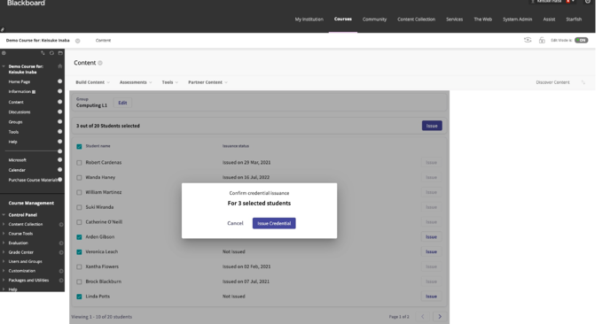 Digital Credential Solution Integration Spotlight - Blackboard