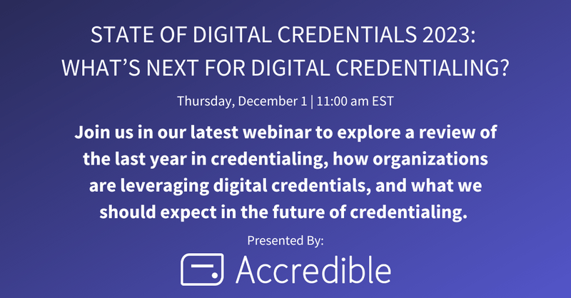 Digital Credential Webinars