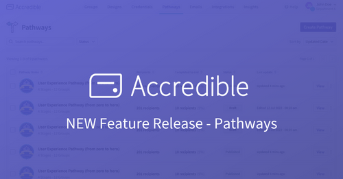 Digital Credential Platform Feature Release - Pathways