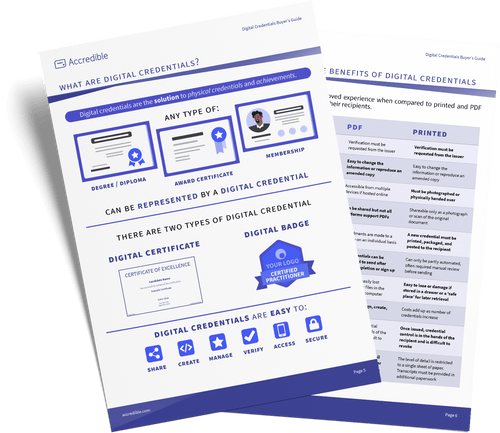 Digital Credentials Buyers Guide | Accredible