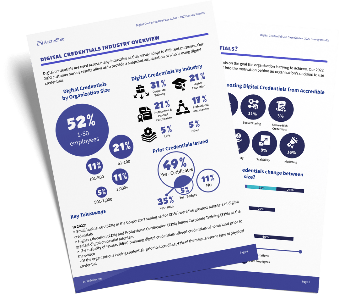 Digital Credential Use Case Guide | Accredible