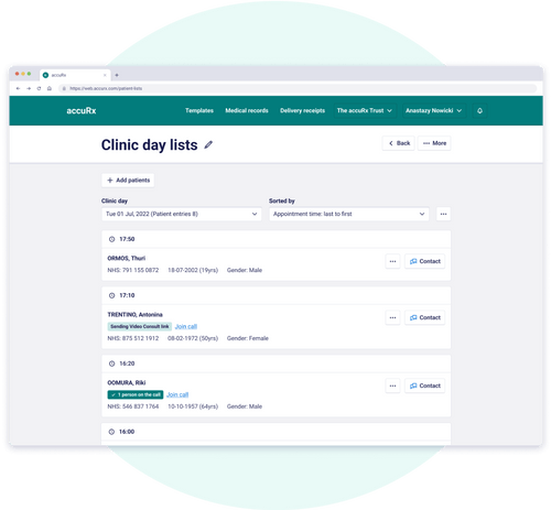 Accurx for Integrated Care