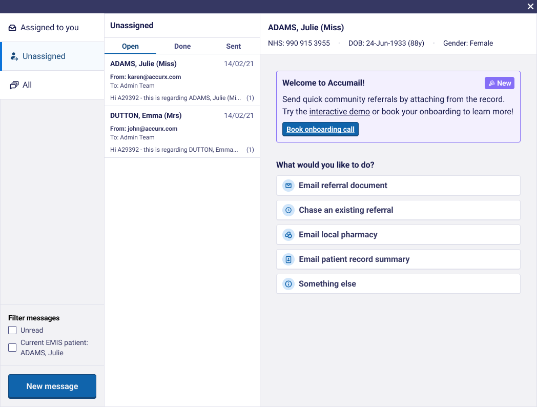 Improving cross-care setting communication with Accumail | Accurx Blog