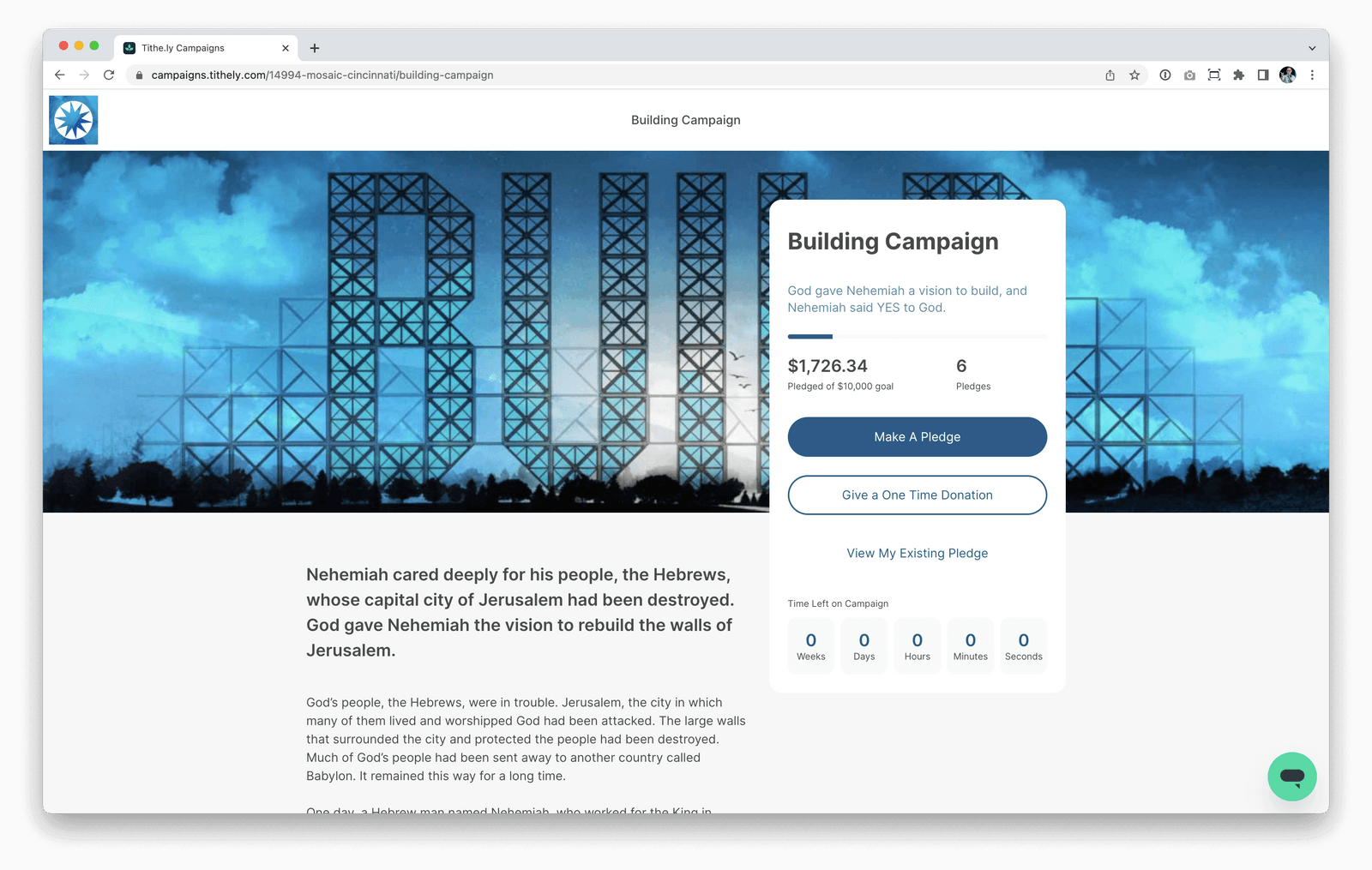 Pledge Campaigns for Church Giving