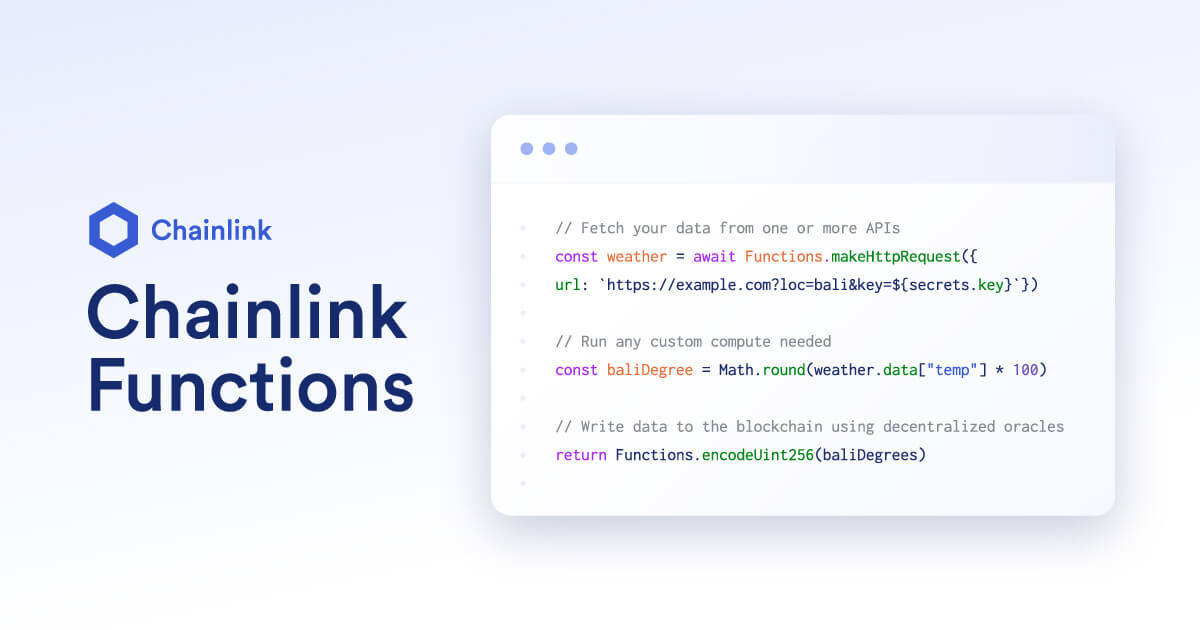 Connect the World’s APIs to Web3 With Chainlink Functions