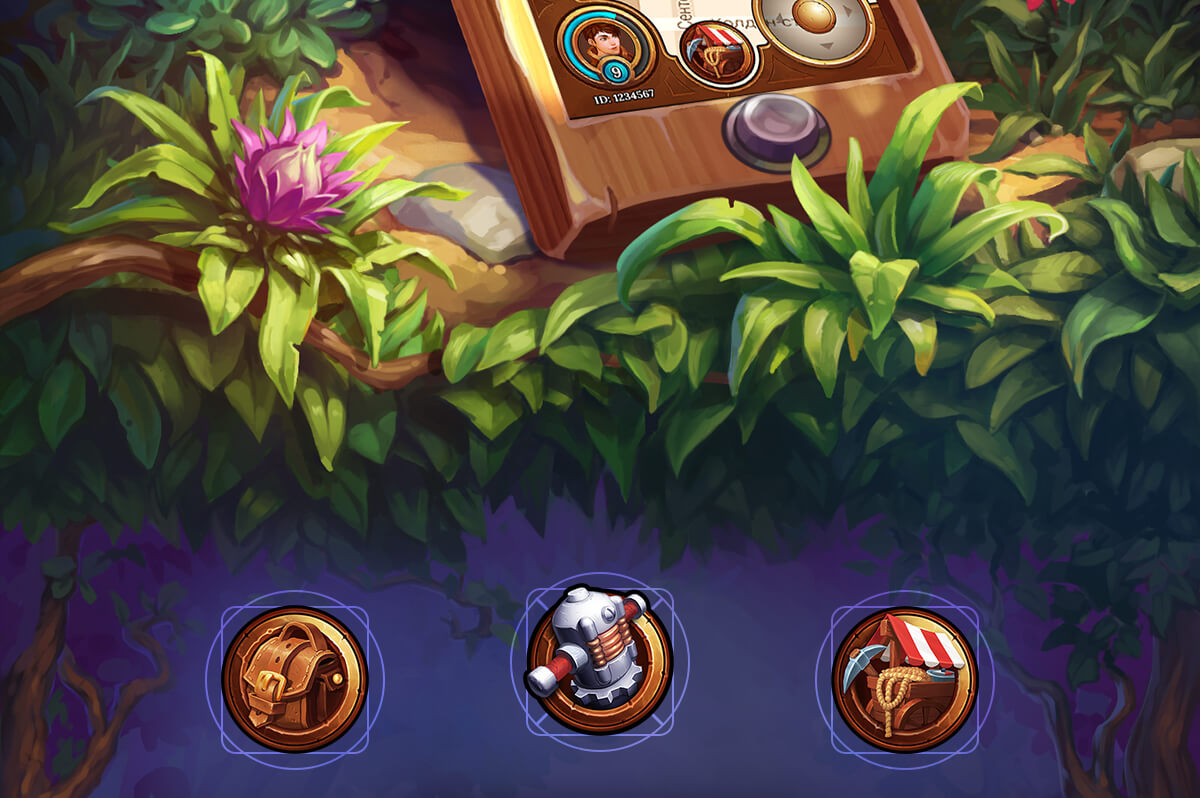 Mobile Game UI Design: Treasure Land