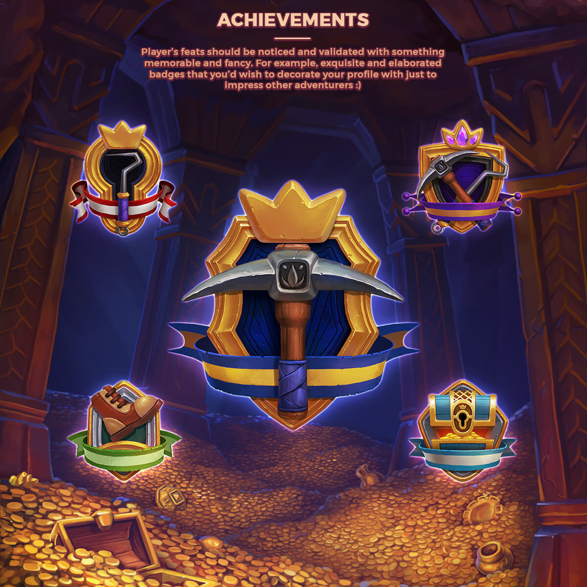 Mobile Game UI Design: Treasure Land