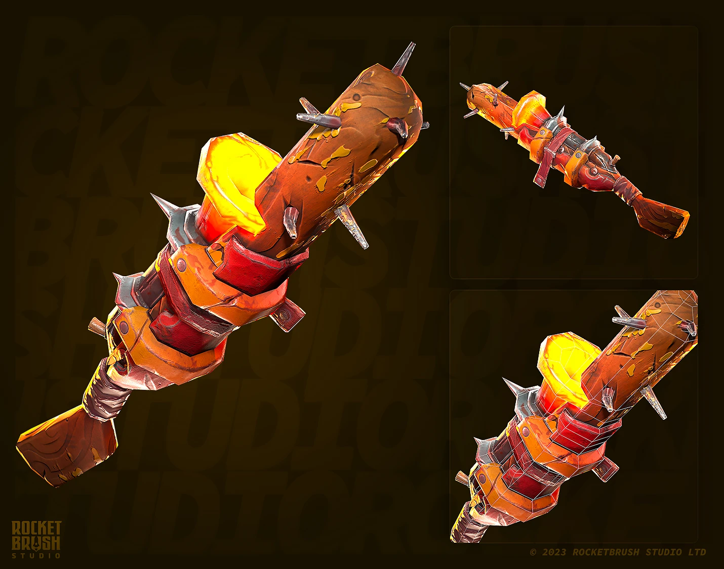 Stylized 3D Weapons Models for Games | RocketBrush