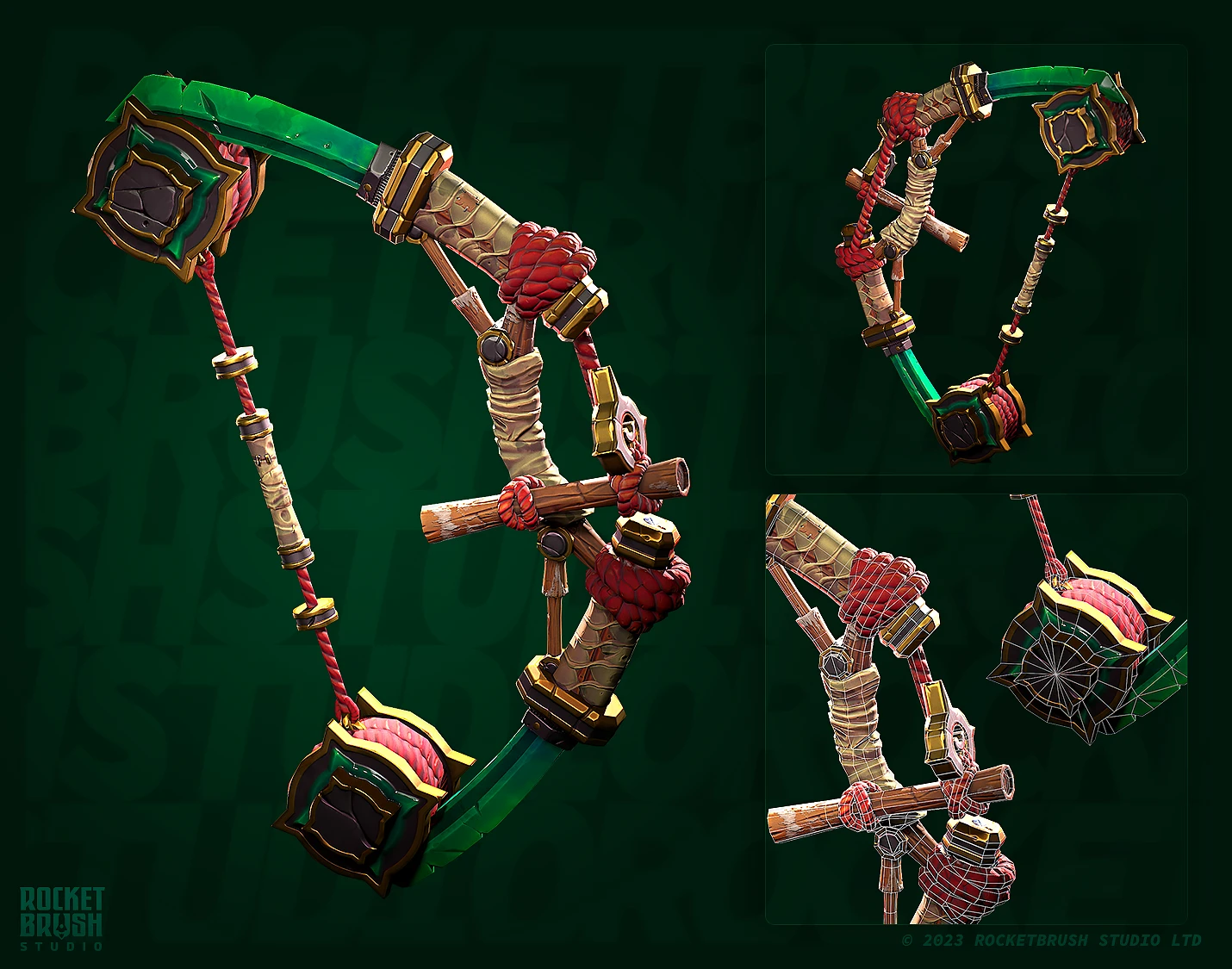 Stylized 3D Weapons Models for Games | RocketBrush