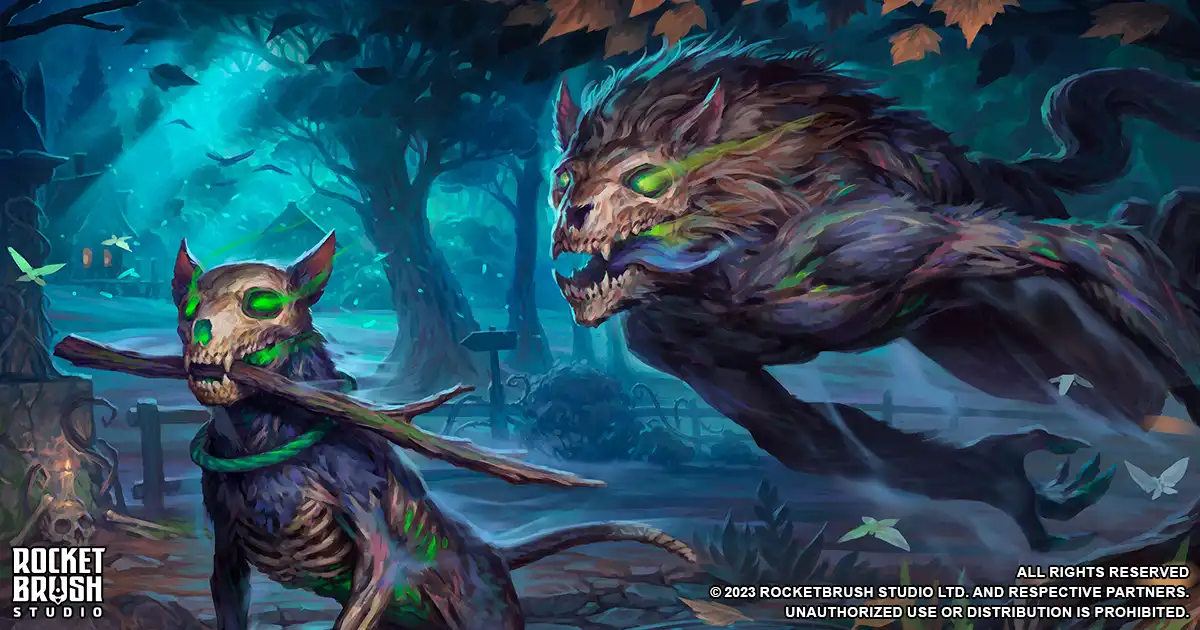 Fantasy 2D Key Art: The Shades Of Unliving