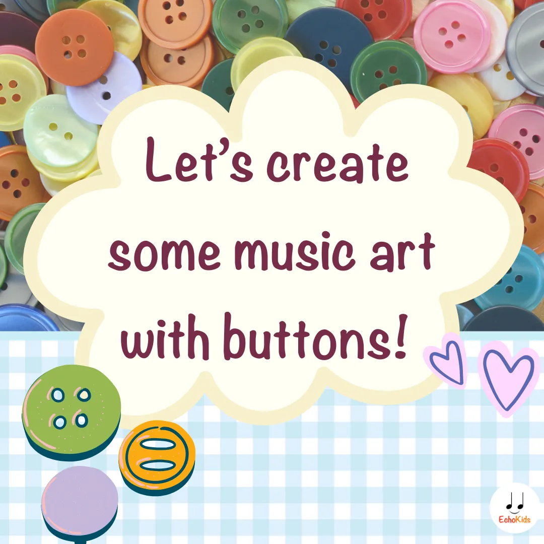 Calendar Activity: Button Music Note Art