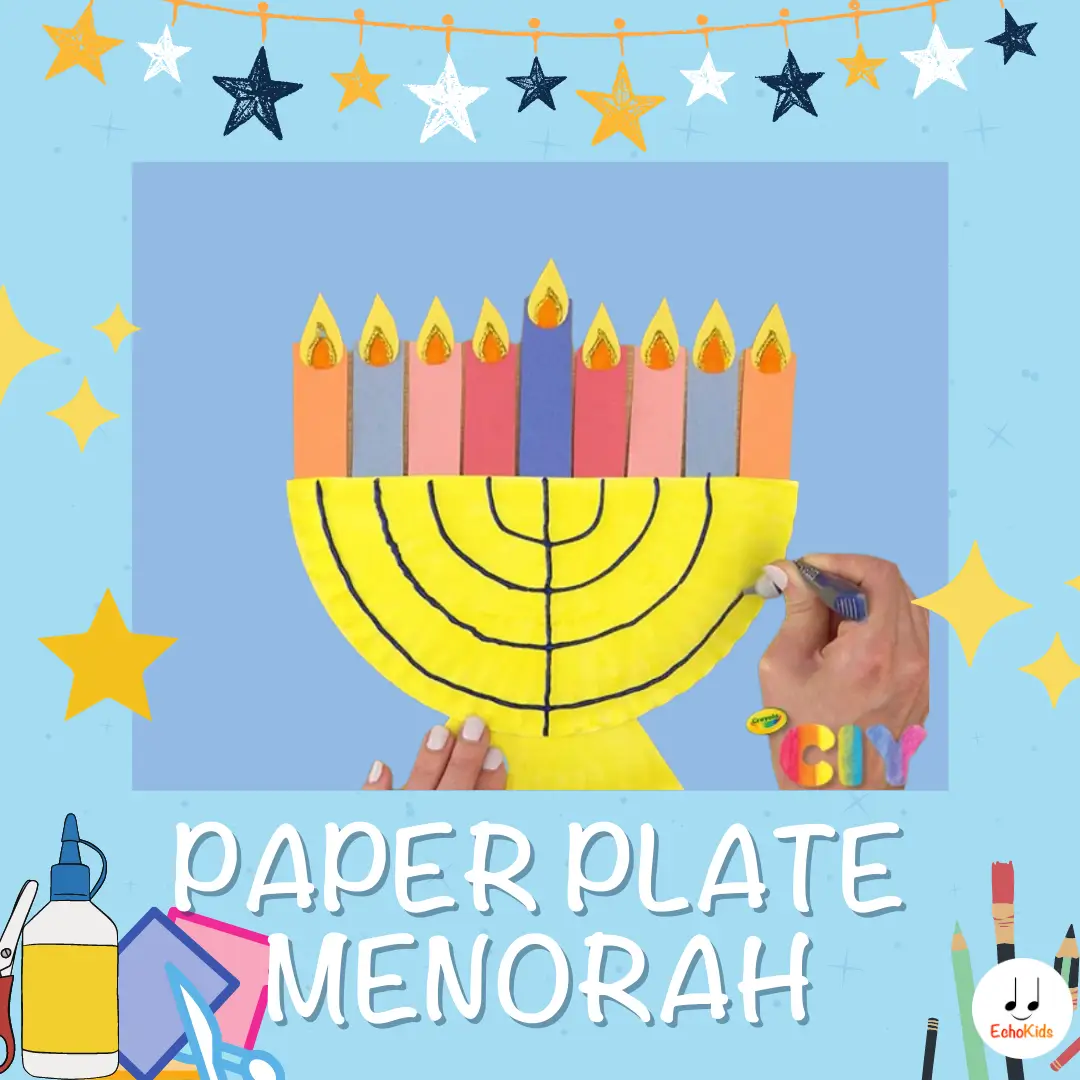 Calendar Activity: Paper Plate Menorah