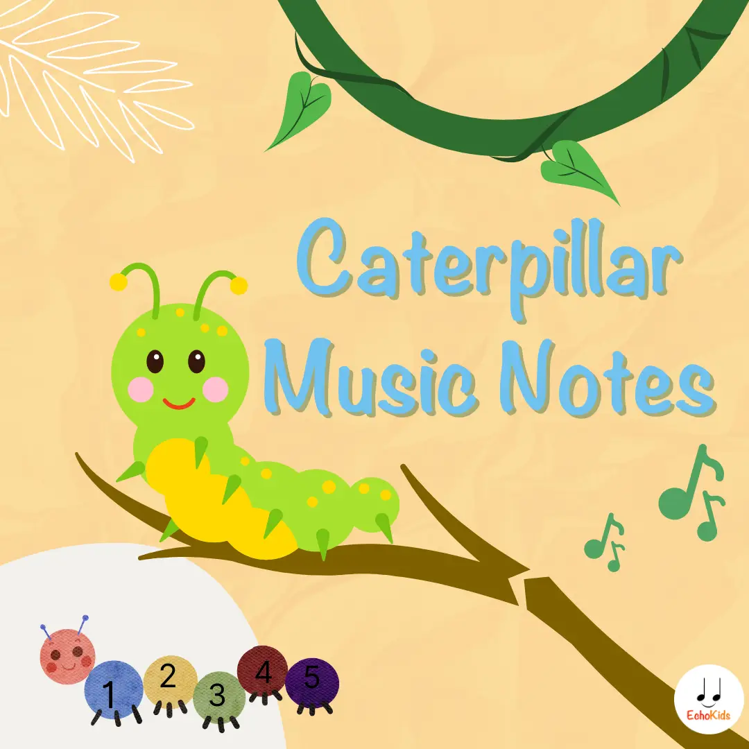 Calendar Activity: Caterpillar Music Notes