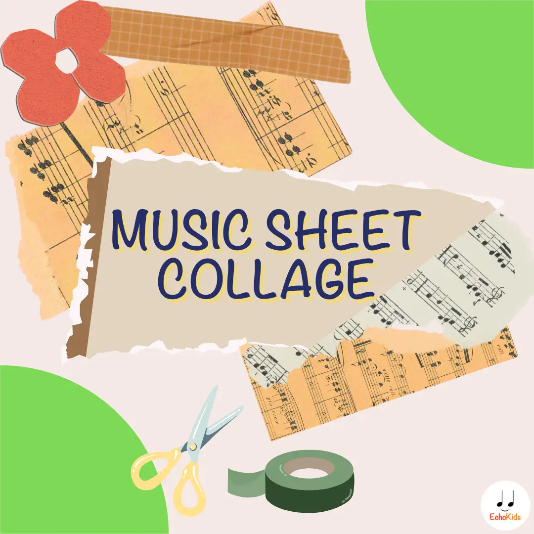 Calendar Activity: Music Sheet Collage