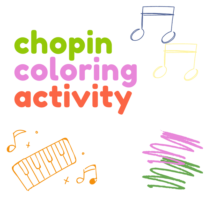 Calendar Activity: Chopin Coloring Activity