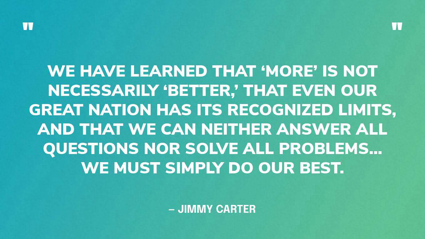 88 Best Jimmy Carter Quotes About Hope & Human Rights